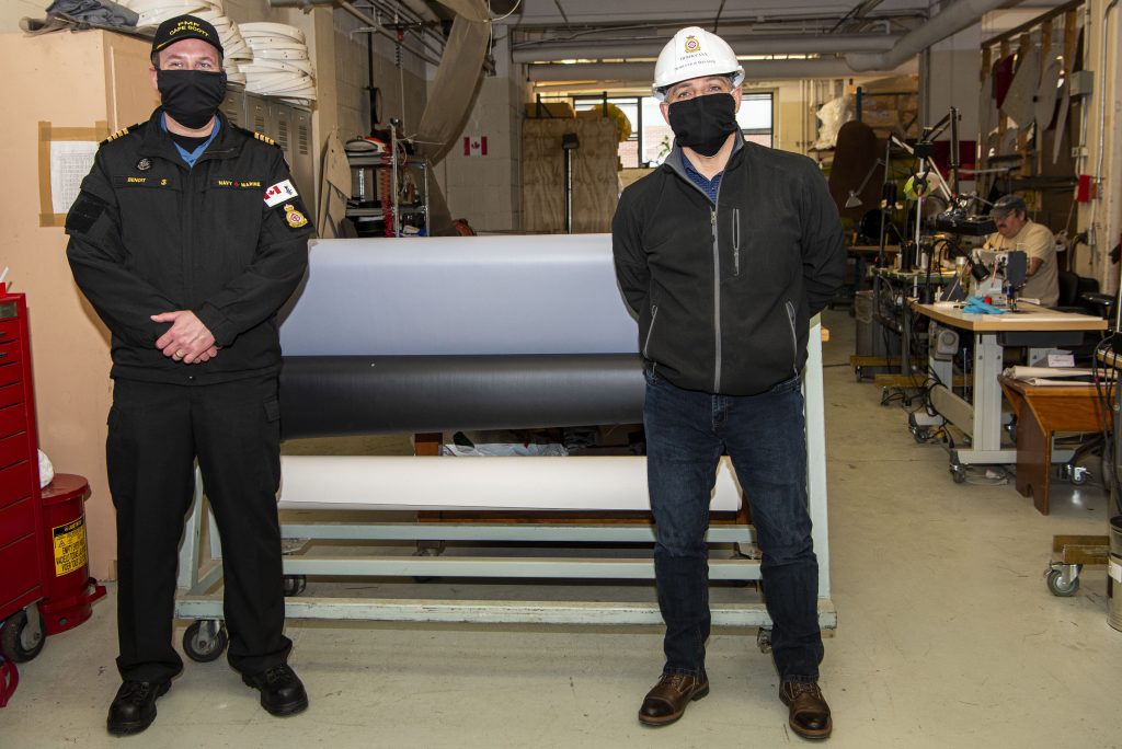 FMF Cape Scott, NFS(A) sewing face coverings | Trident Newspaper