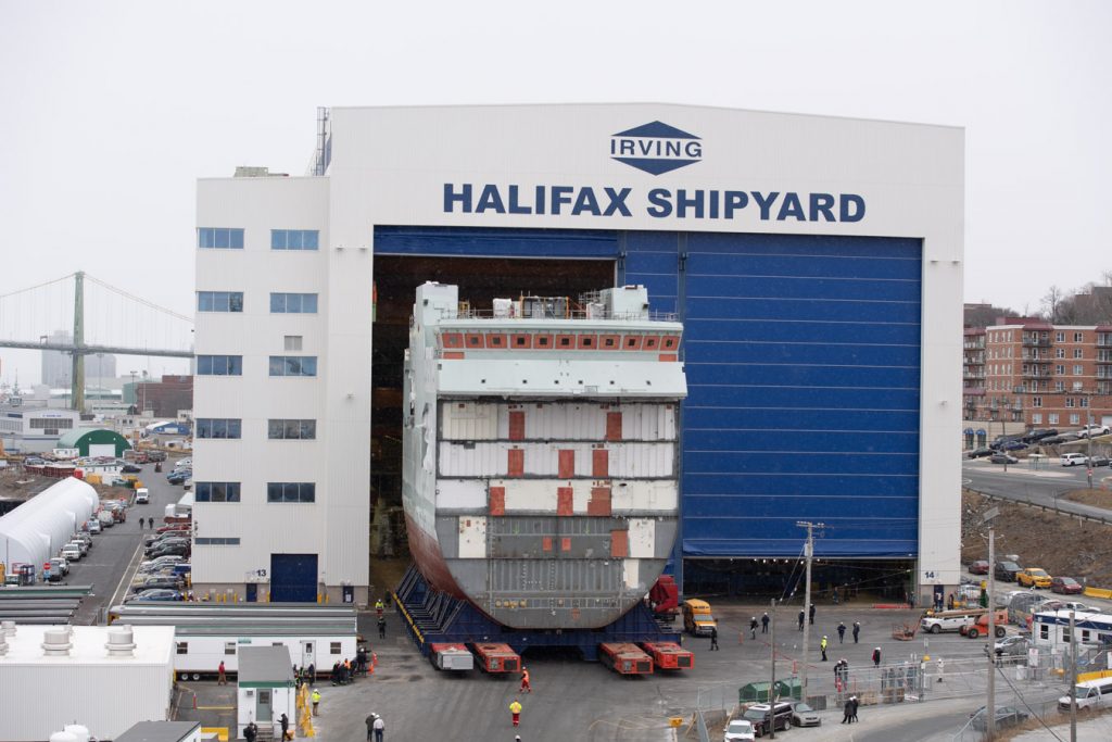 Future HMCS Max Bernays moves outdoors | Trident Newspaper
