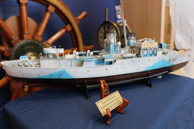 HMCS Sackville model presented to NFS(A) | Trident Newspaper
