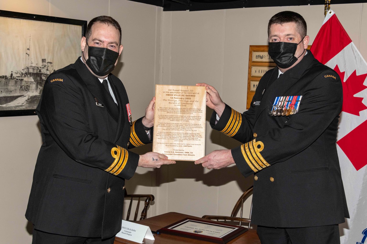 HMCS Ville de Québec Change of Command | Trident Newspaper