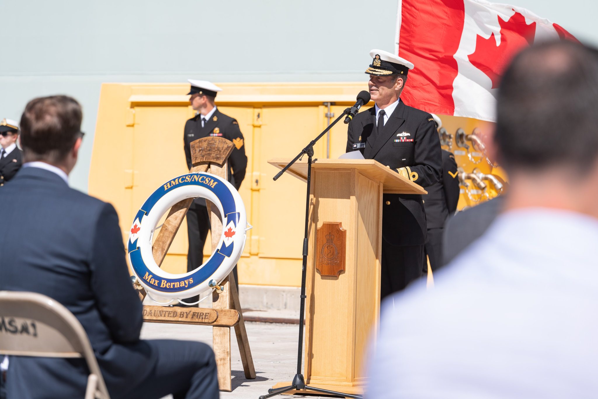 Future HMCS Max Bernays delivered to RCN / Le nouveau NCSM Max Bernays ...