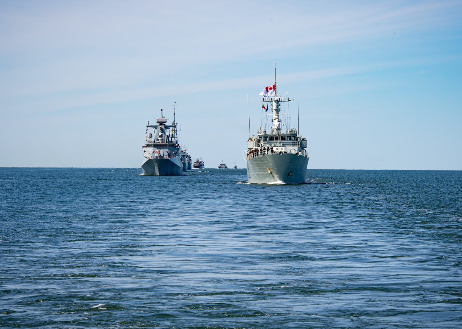 NATO ships conduct historical ordnance disposal operations off French ...