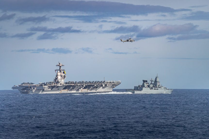 RCN ships join USS Gerald R. Ford Carrier Strike Group for exercises ...