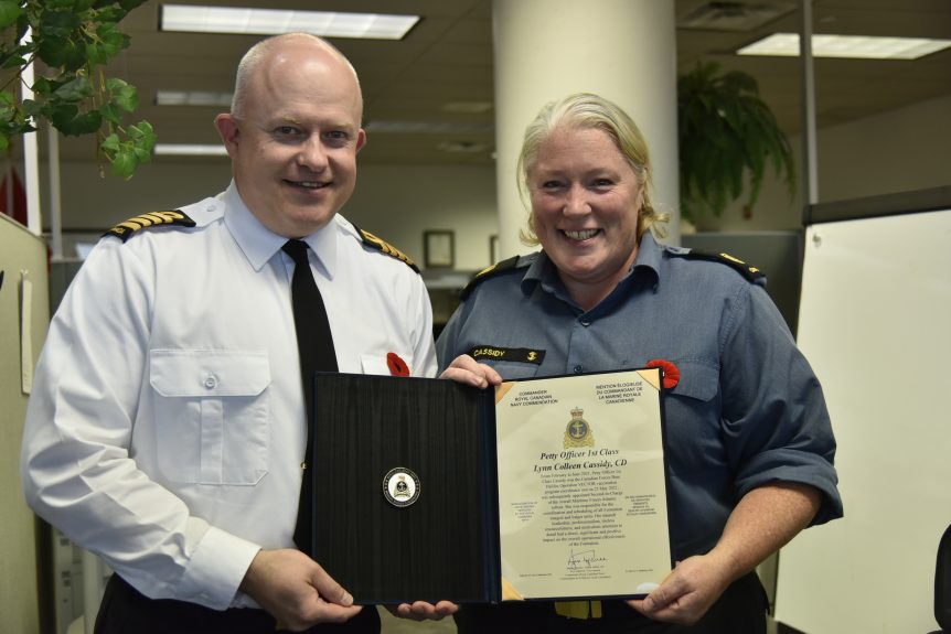CPO2 Lynn Cassidy receives RCN commendation for COVID-19 vaccination ...