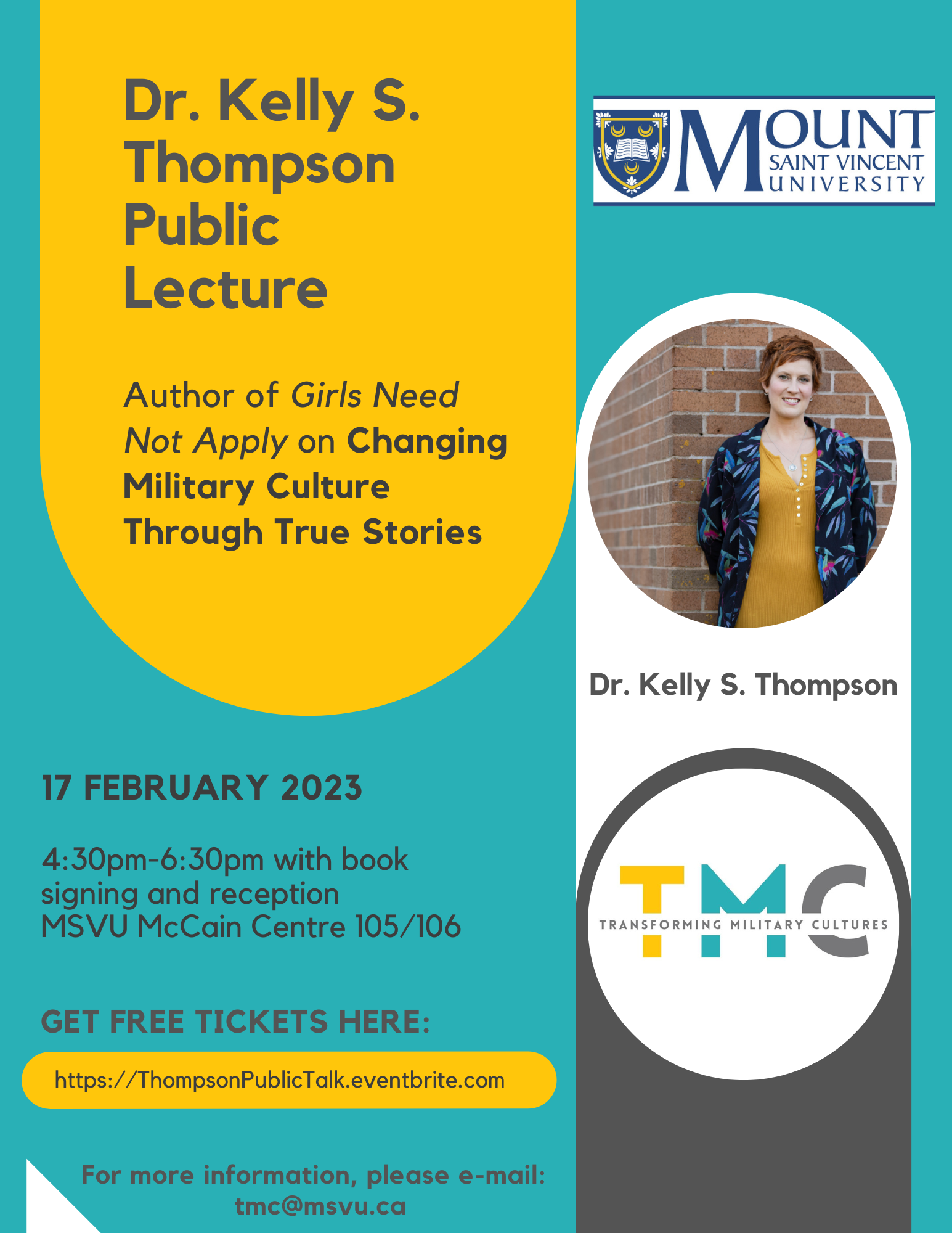 MSVU event: Changing Military Culture Through True Stories | Trident ...