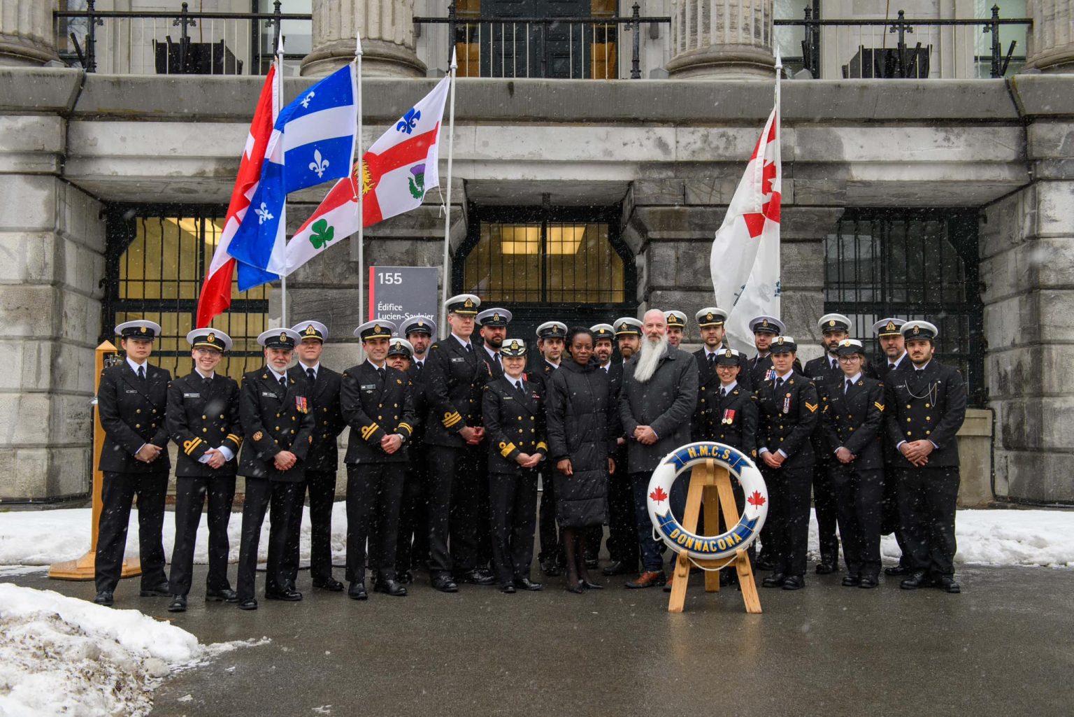 Naval Reserve at Montreal City Hall | Trident Newspaper