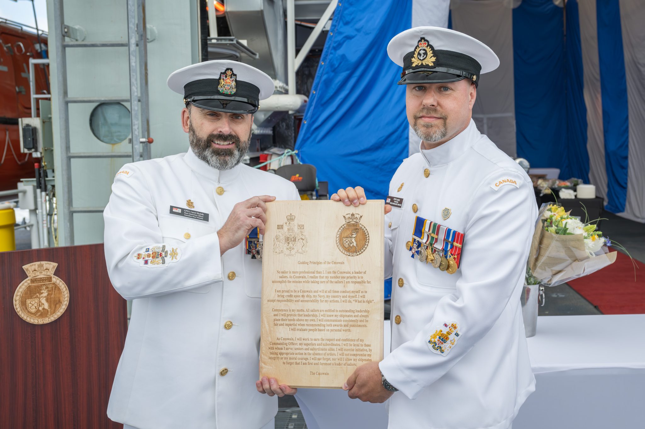A fond farewell and warm welcome for HMCS Margaret Brooke | Trident ...