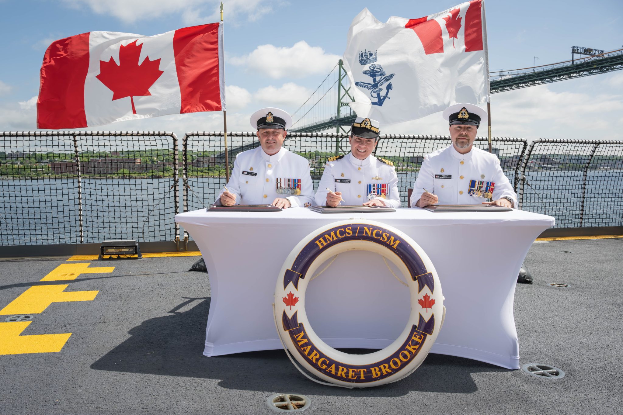 A fond farewell and warm welcome for HMCS Margaret Brooke | Trident ...