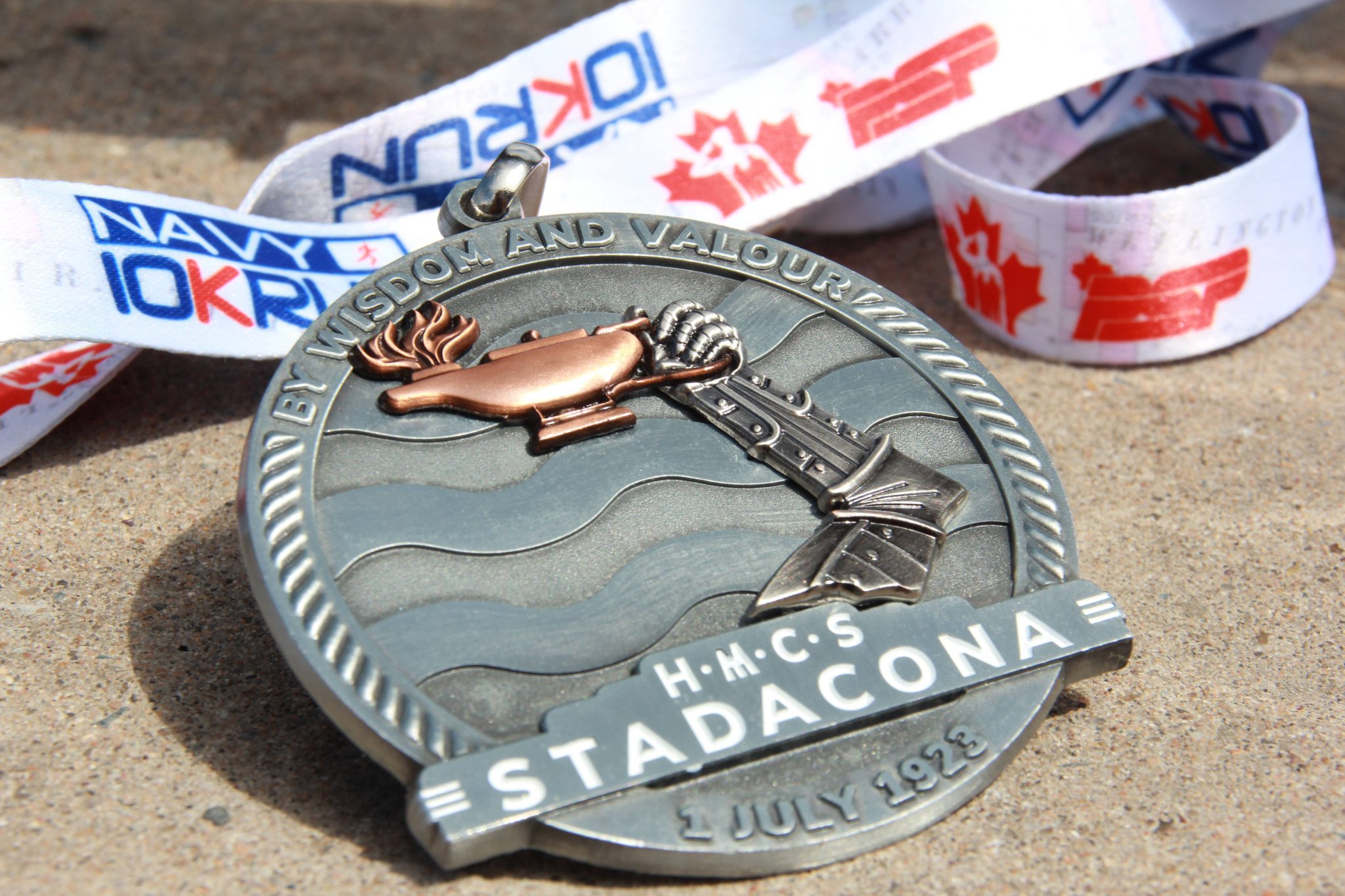 Navy 10K medals inspired by HMCS Stadacona | Trident Newspaper