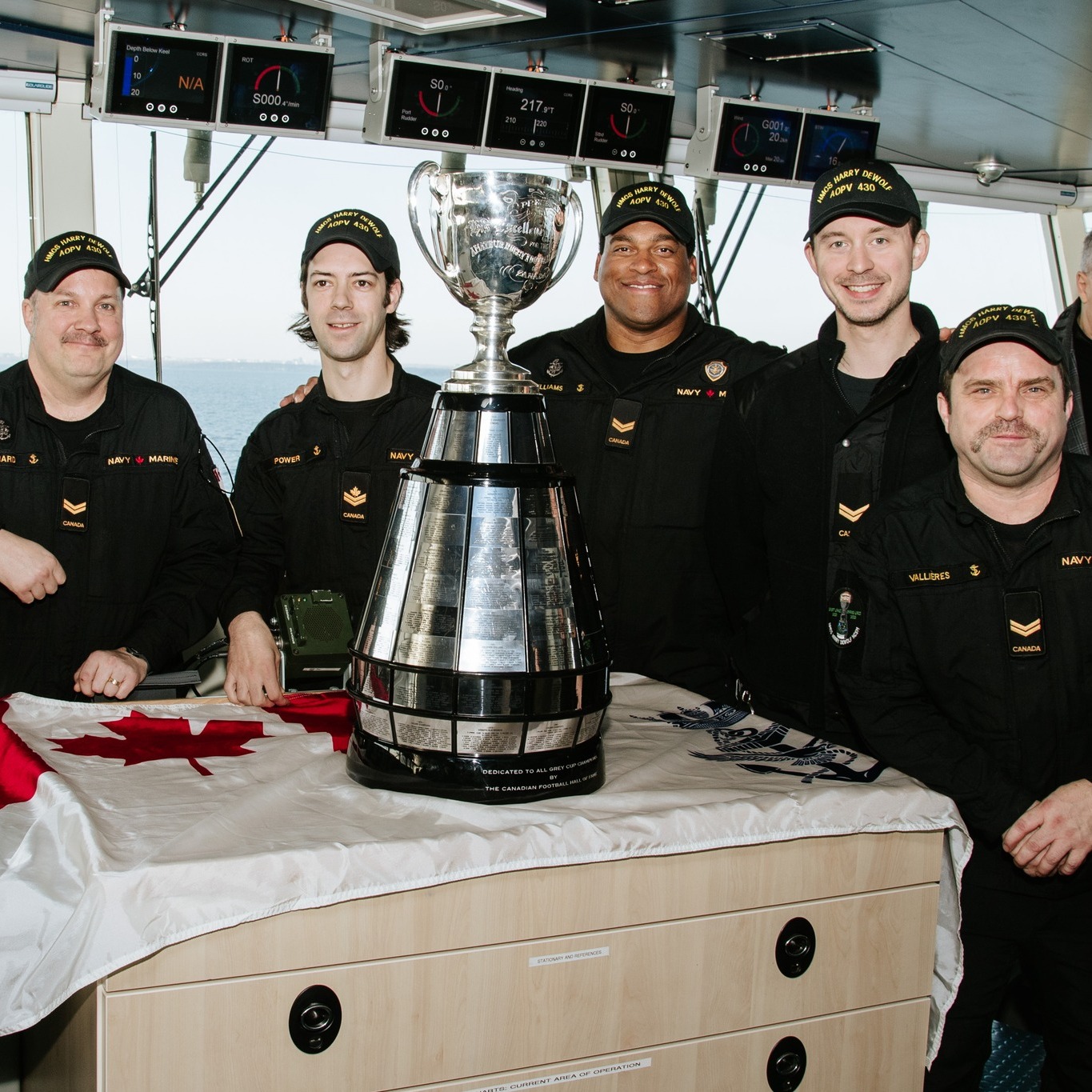 HMCS Harry DeWolf helps kick off 110th Grey Cup in Hamilton | Trident Newspaper