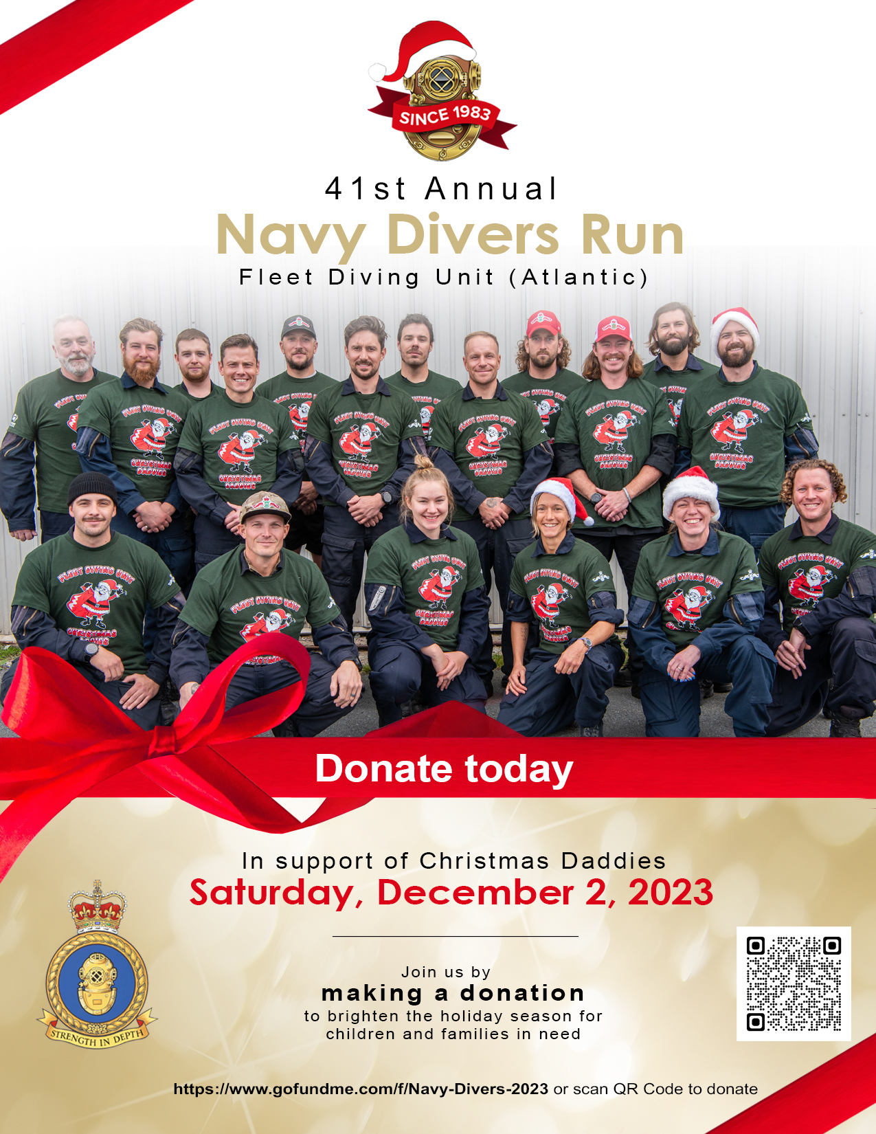 Diving community comes together to support Christmas Daddies | Trident ...