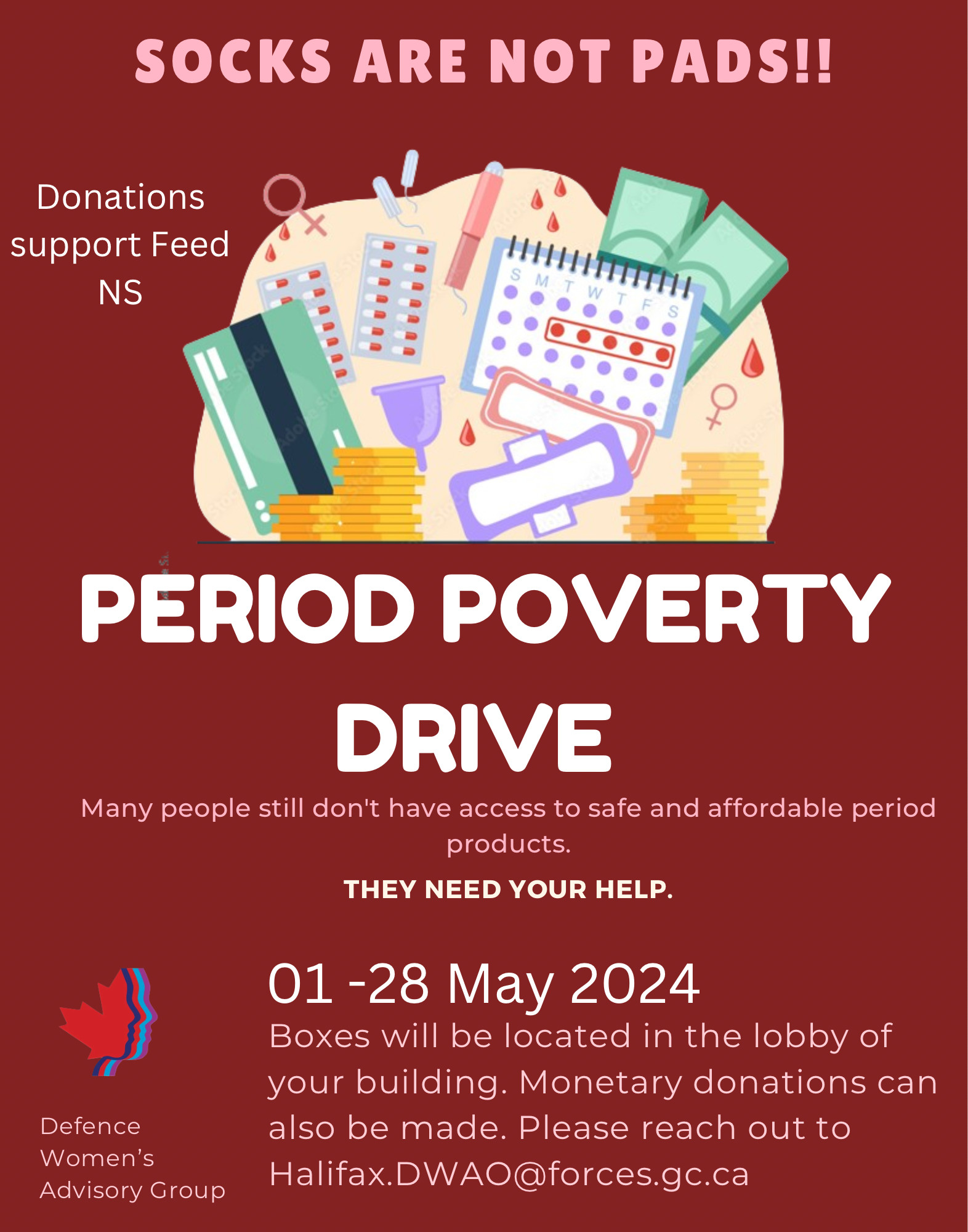 Campaign to combat period poverty runs through May | Trident Newspaper