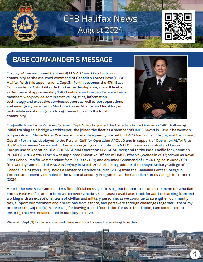 CFB Halifax News | Trident Newspaper