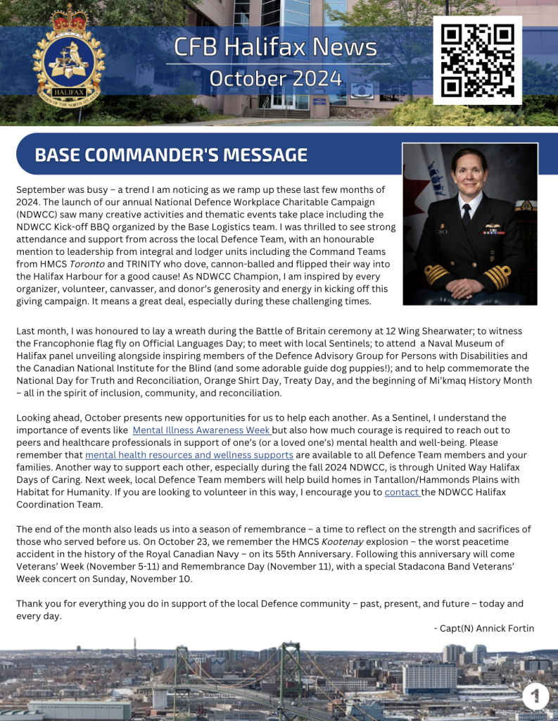 CFB Halifax News | Trident Newspaper