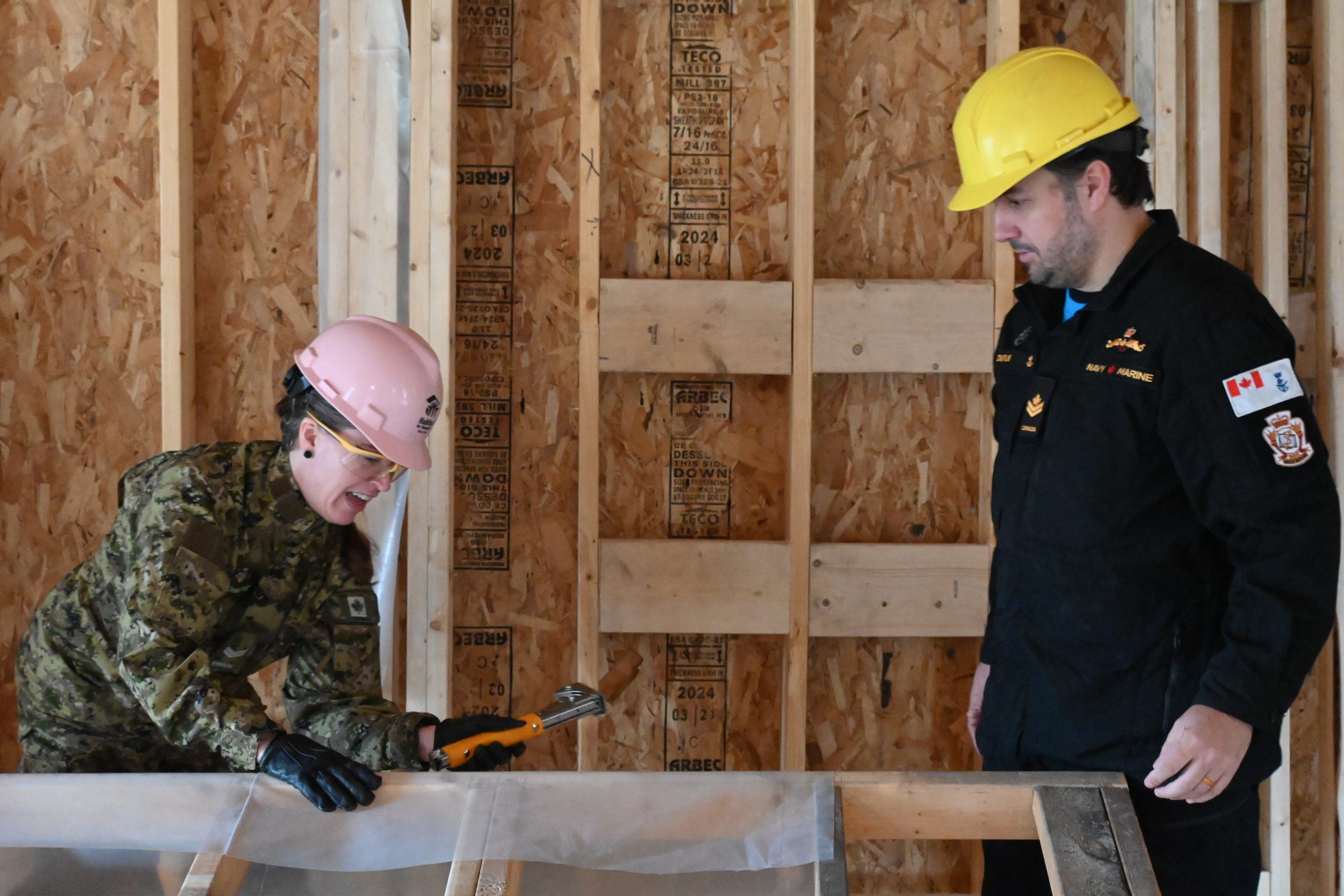 Local Defence Team Members participate in a Day of Caring with Habitat ...
