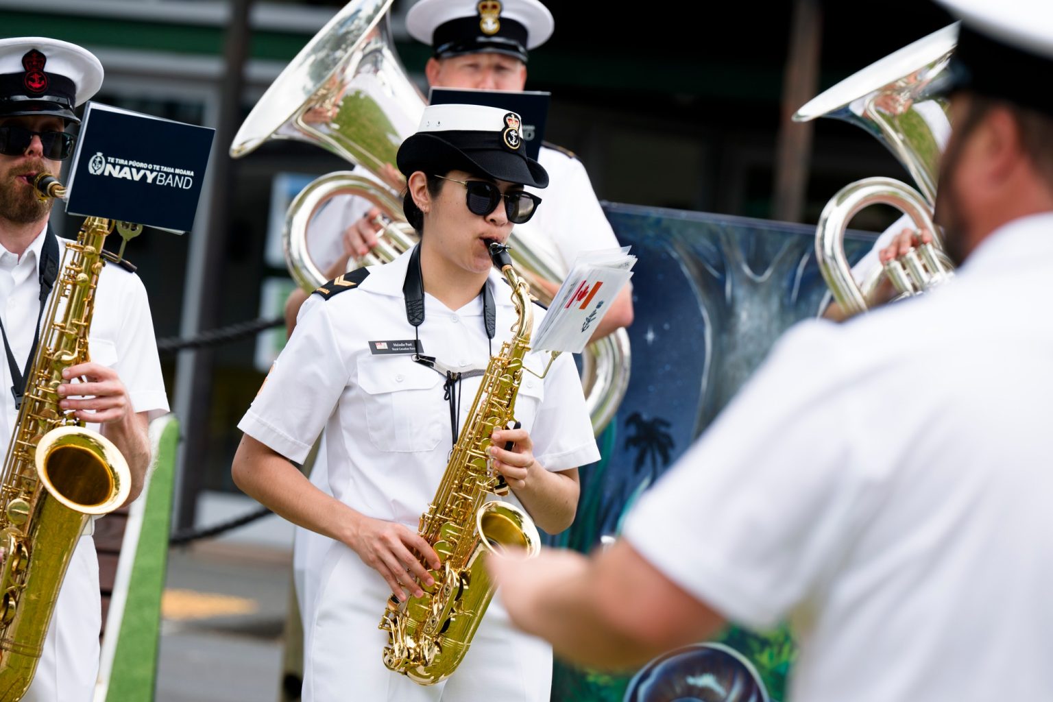 Stad Band member on exchange helps mark Waitangi Day | Trident Newspaper